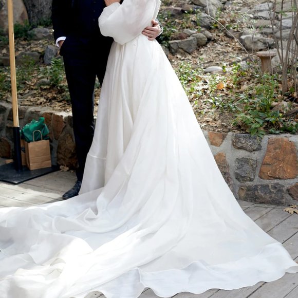 Selkie | Dresses | Selkie Queen Of Angels Silk Ivory Wedding Gown Size ...